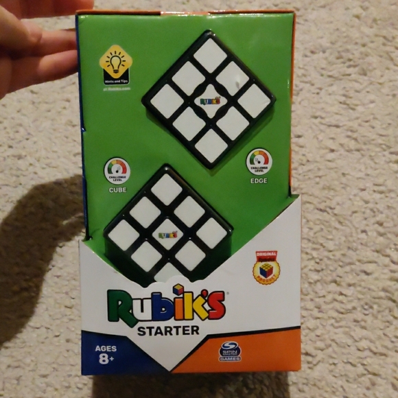 Rubik's | Toys | New Starter Cube Set Blue And White | Poshmark